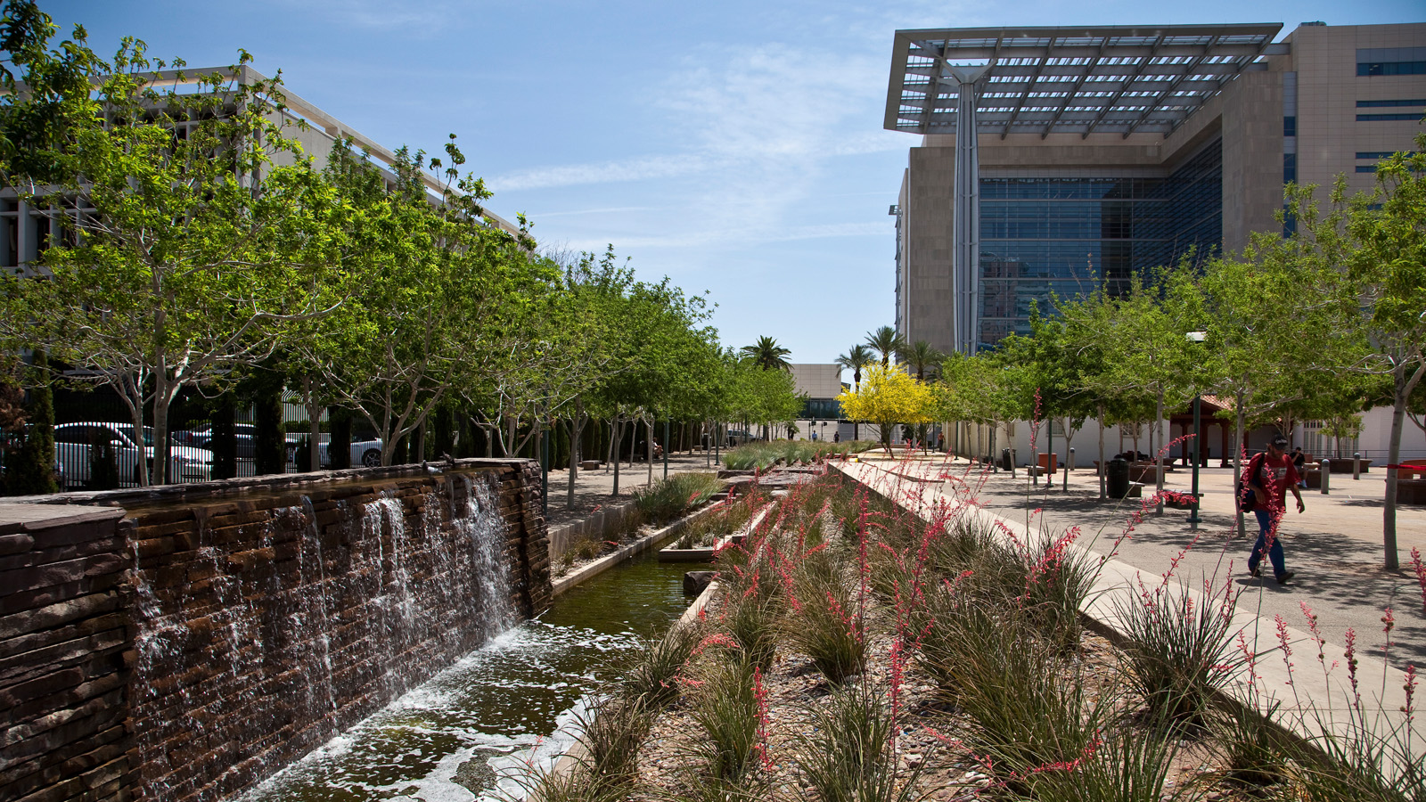 Jazz up a pedestrian corridor with a water feature | Landscape ...