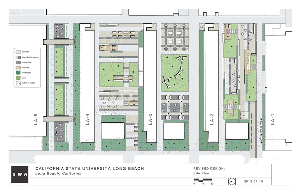 CSULB Liberal Arts Courtyards