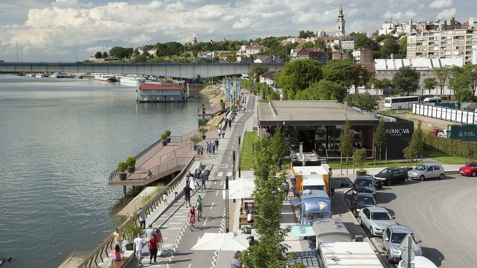Sava Promenada at the Belgrade Waterfront - SWA Group